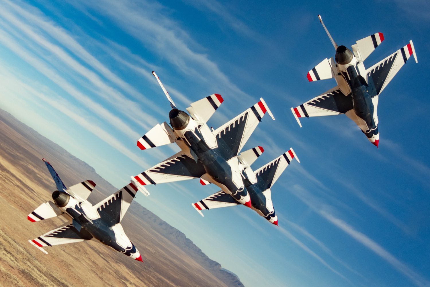 USAF Thunderbirds Wrap Up Winter Training Session at Spaceport America ...