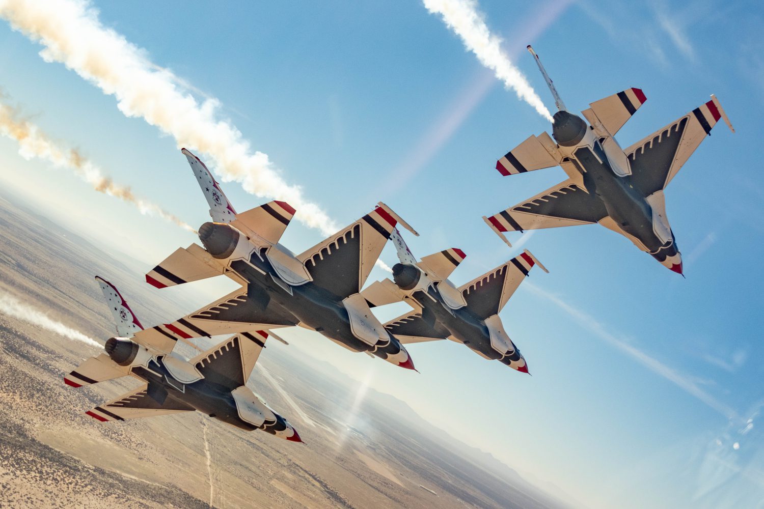 USAF Thunderbirds Wrap Up Winter Training Session at Spaceport America ...