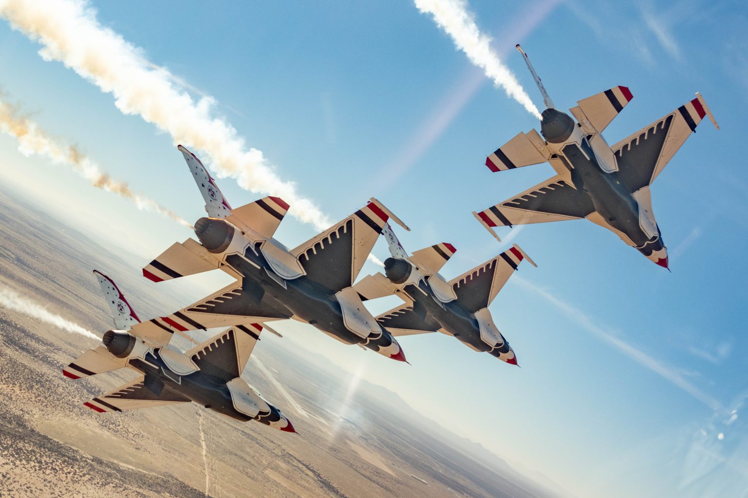 USAF Thunderbirds Wrap Up Winter Training Session at Spaceport America ...